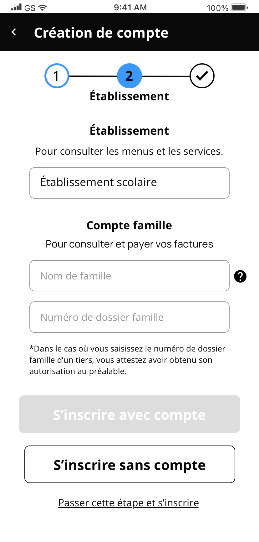 🔐 Comment créer un compte avec un numéro de dossier famille partagé ...